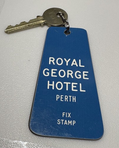 Vintage Perth Scotland Royal George Hotel Europe Travel Keychain Key ...