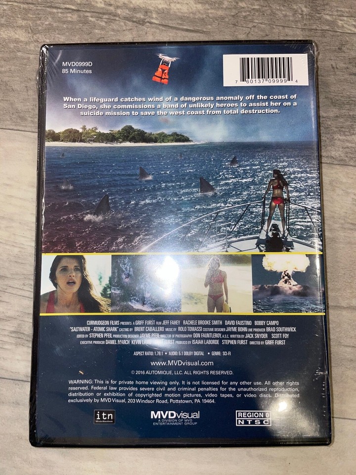 DVD Saltwater Atomic Shark BRAND NEW Jeff Fahey Rachel Brooke Smith ...