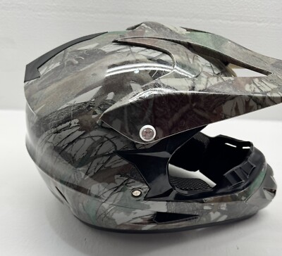 AFX FX-17 Camo MX Motocross Offroad ATV Dirt Bike Helmet W Peak (youth ...