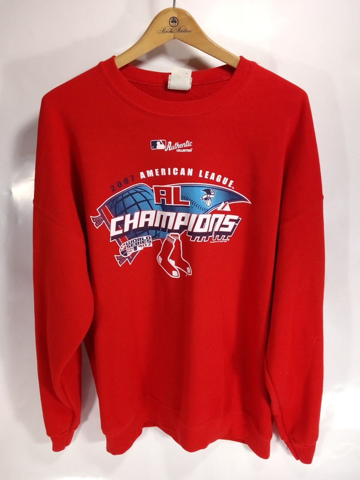 2007 Boston Red Sox American League Champions Sweater Red Men's 2XL | eBay