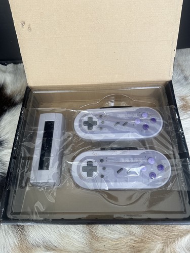 Super Nintendo Dual Turbo Wireless Remote System Aklaim SNES Controller ...