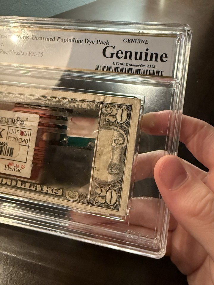 PCGS Graded Exploding Dye Pack 2004-2009 OLDER $20 Notes Genuine | eBay