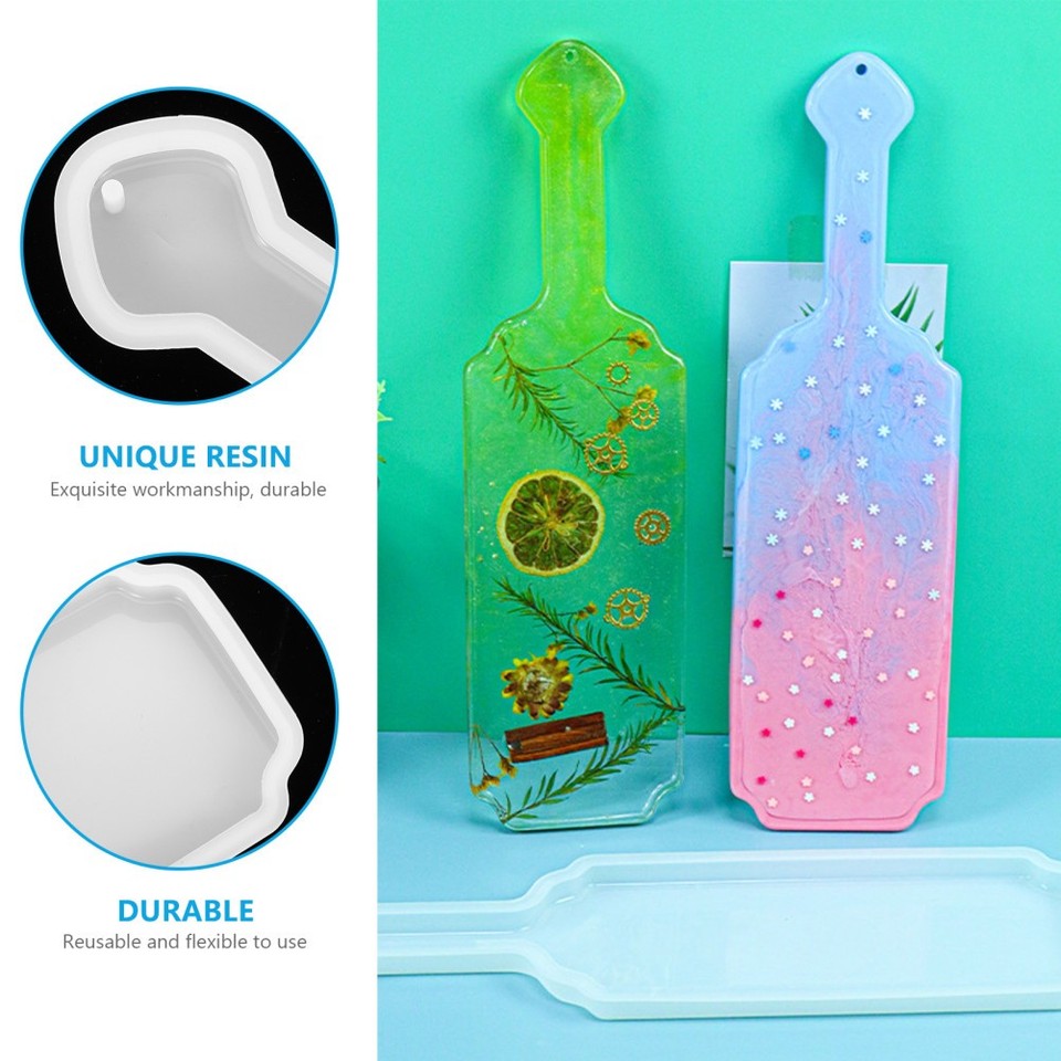 Paddle Epoxy Casting Mold Silicone Craft Tray Molds for Resin Crafts ...