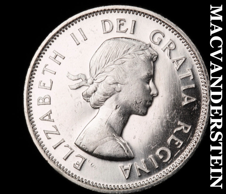 Canada: 1961 Twenty-Five Cents Silver - Choice Gem Brilliant Unc #C9336 ...