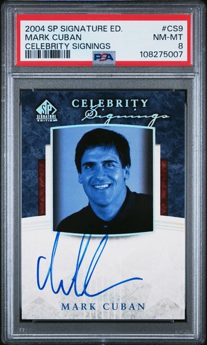 2004 SP SIGNATURE EDITION CELEBRITY SIGNINGS MARK CUBAN #CS9 AUTOGRAPH ...