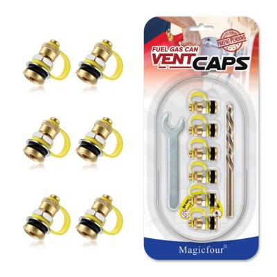 Magicfour Fuel Gas Can Vent Caps 6 Pack Fuel Gas Tank Vent Caps Gas Can ...