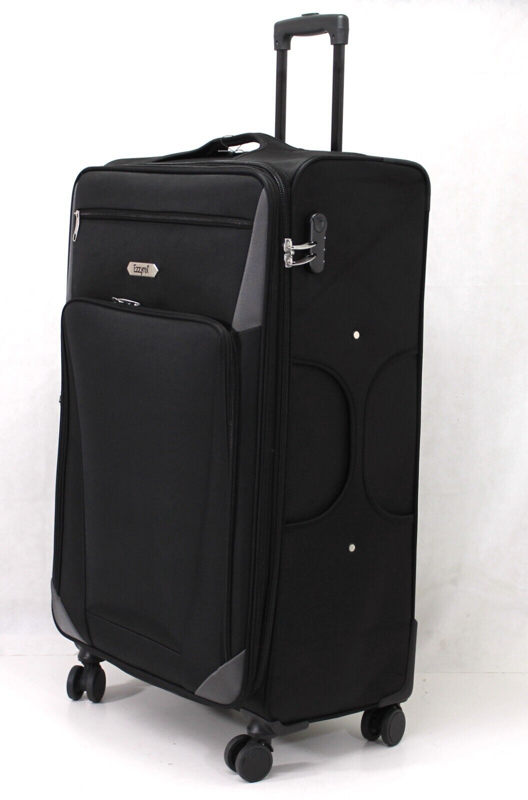 Expandable Large Suitcases Medium Cabin 4 wheel Luggage Travel Case ...