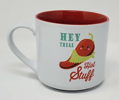Hey There Hot Stuff Red & White Jalapeno 18 ounce Coffee Mug | eBay