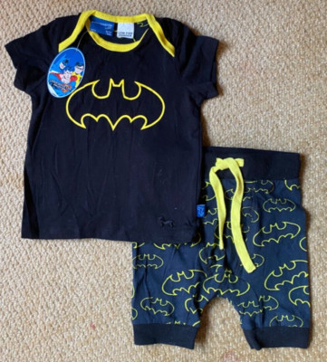NWT Peter Alexander Boys Batman Summer Pyjamas Shorts T-Shirt Top Set ...