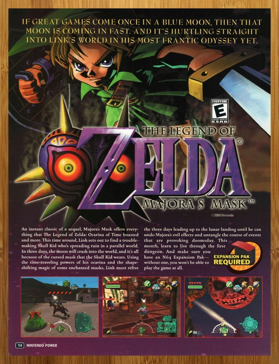 Legend Of Zelda Majoras Mask Poster