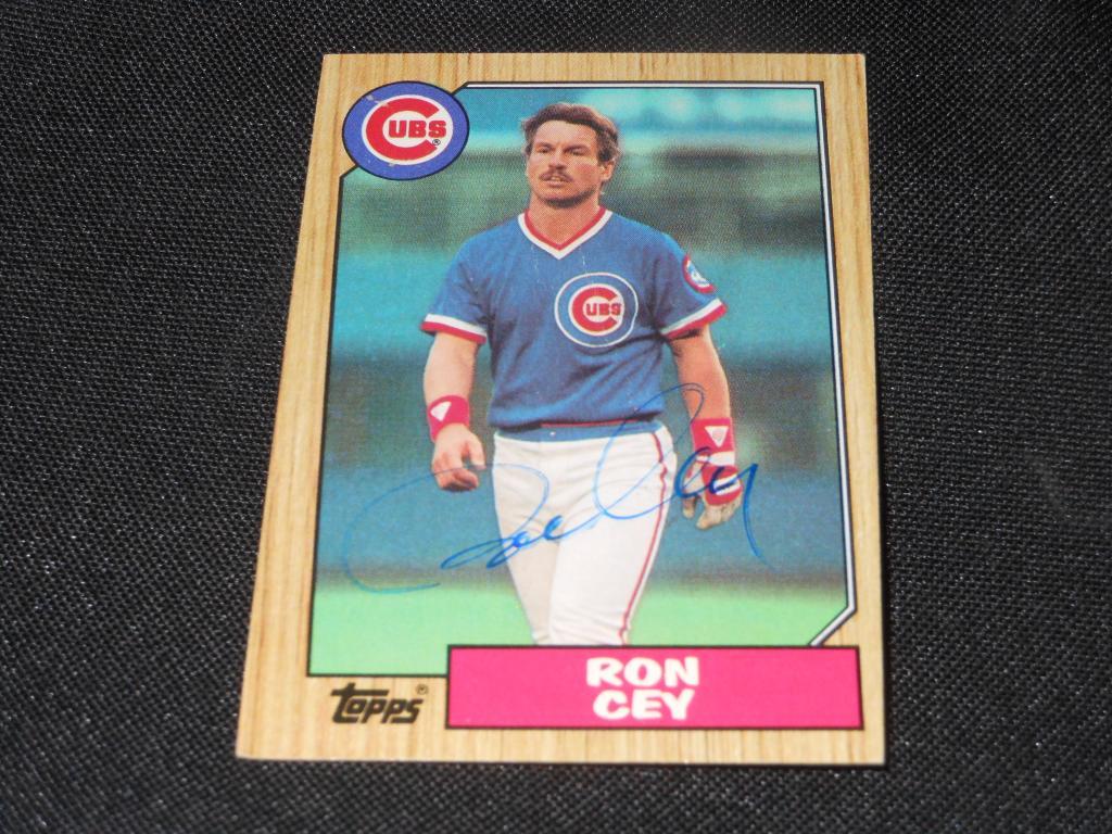 Chicago Cubs Ron Cey Signed 1987 Topps Autograph Card #767 TOUGH 811 | eBay