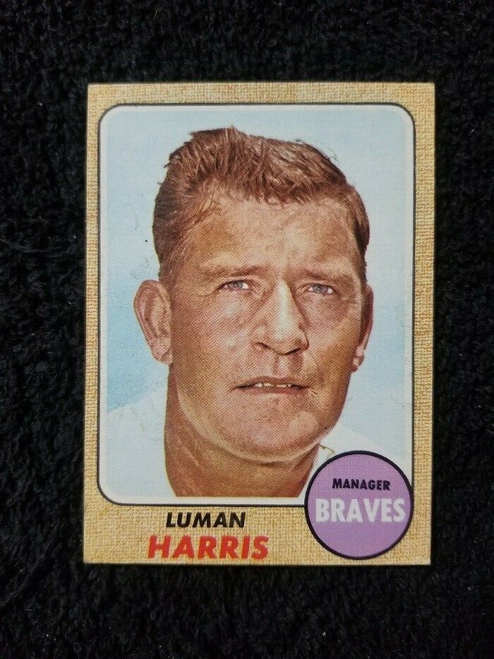 LUMAN HARRIS 1968 TOPPS BASEBALL #439 ATLANTA BRAVES | eBay