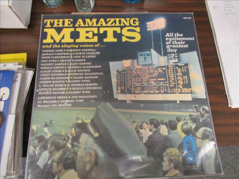 Ed Kranepool Signed The Amazing Mets Vintage 1969 Record Album Steiner ...