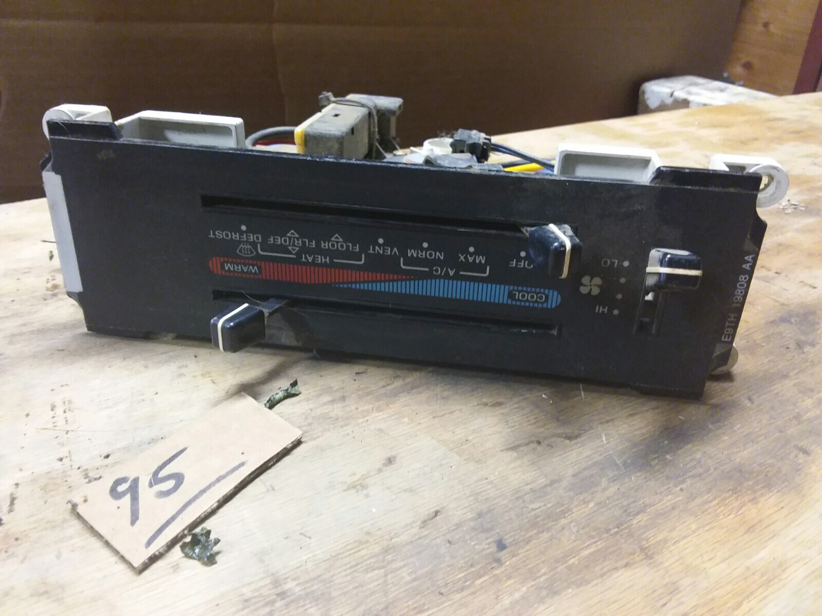 OEM 89-91 Ford F150 F250 F350 Bronco - A/C Heater CLIMATE CONTROL W ...