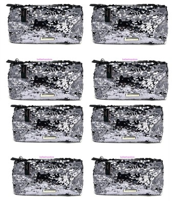 Victoria's Secret Bling Sequin Clutch Gray and Black Makeup Bag New 8 ...