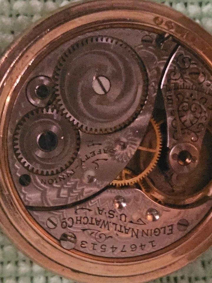 1910 Elgin Grade 320 0s 7J Hunter Case Gold Filled Pocket Watch | eBay