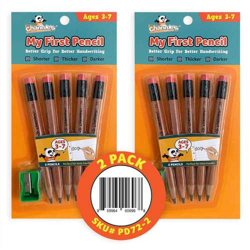 My First Pencil, Easy-to-Hold Jumbo Pencils for Preschoolers ...