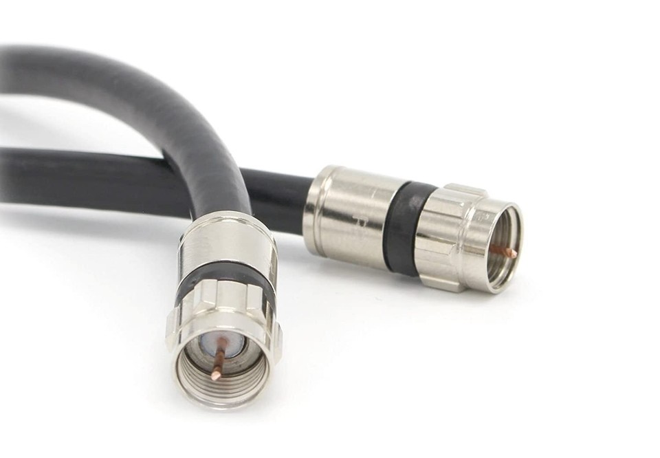 Black, High Speed RG6 Coax, High Frequency Coaxial Cable, 40 Feet (12 ...