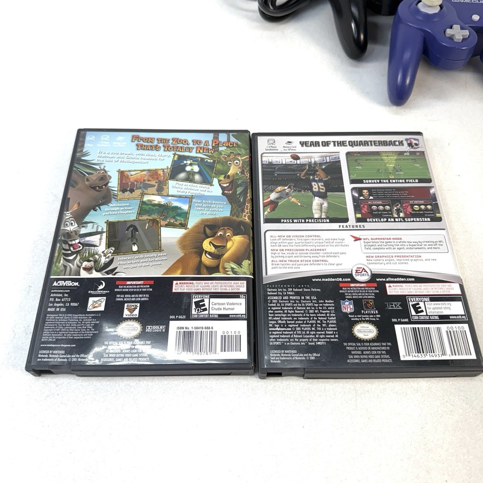 Nintendo GameCube Black Console Bundle W/ Gameboy Player, 2 Controllers ...