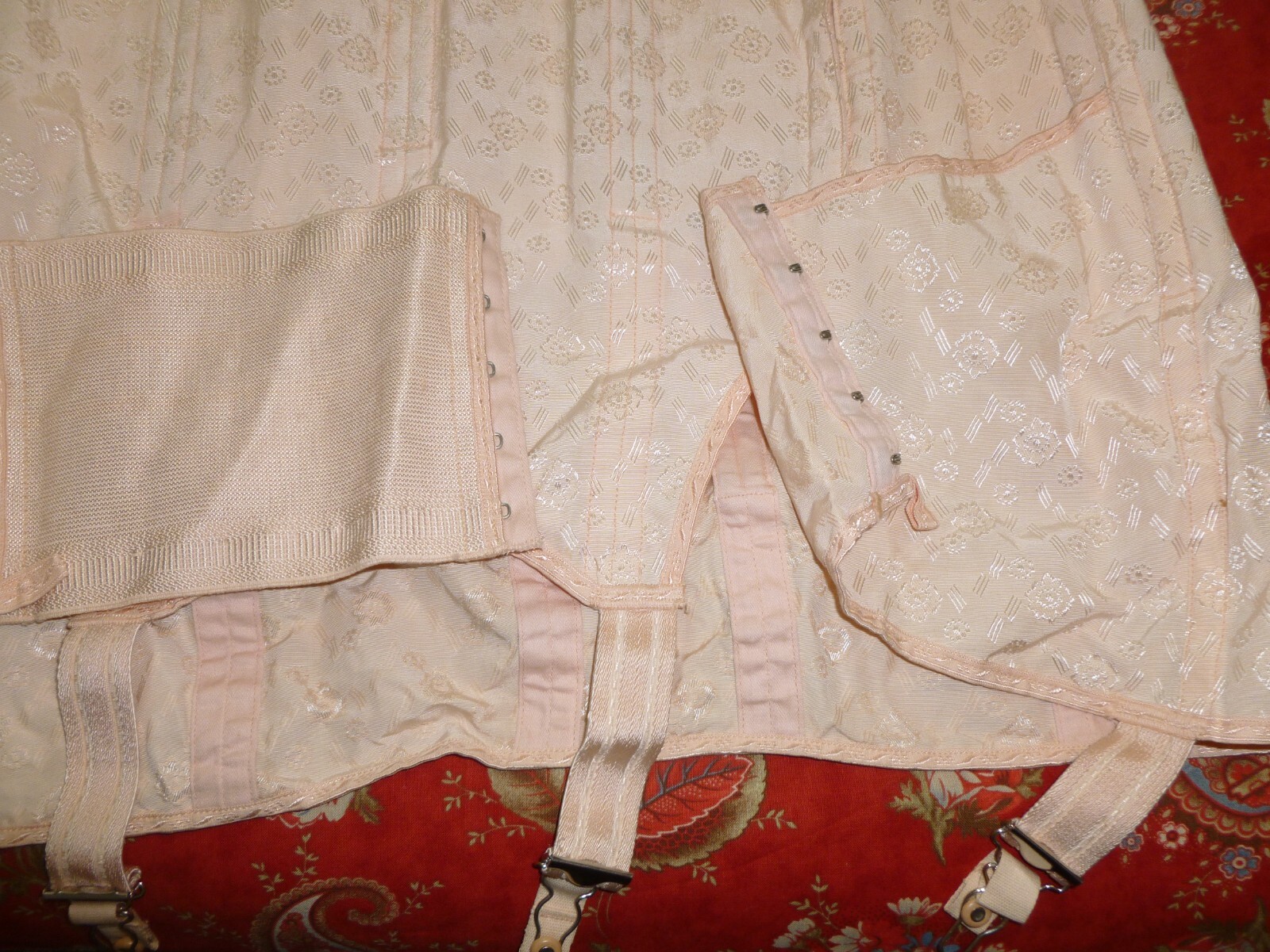 Vintage Corselette Bra Girdle 1940s 1950s One Piece B… Gem