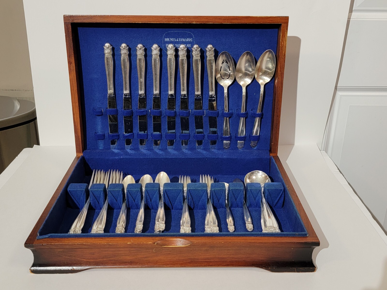 52 Pcs Holmes & Edwards Inlaid IS Danish Princess Silverplate ...