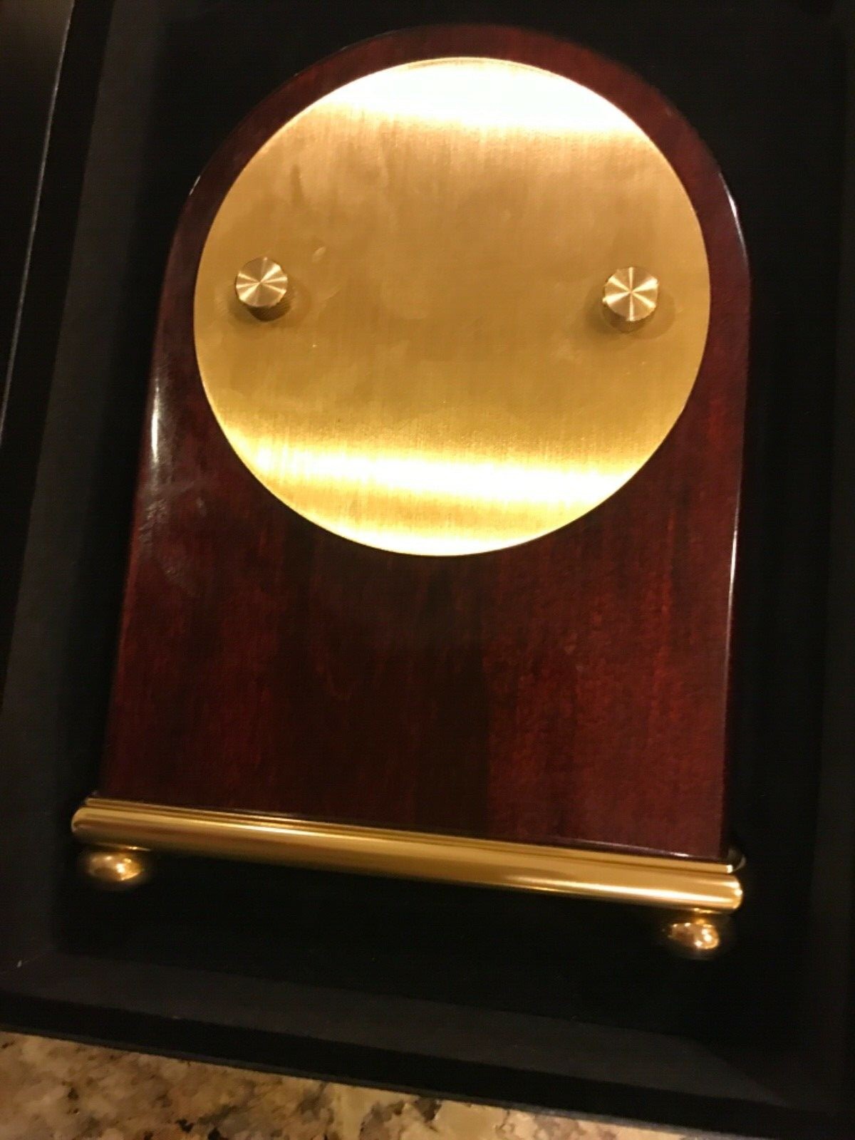 QUARTZ BNSF AWARD DESK CLOCK- NICE CONDITION NIB W BNSF SYMBOL by BTS ...