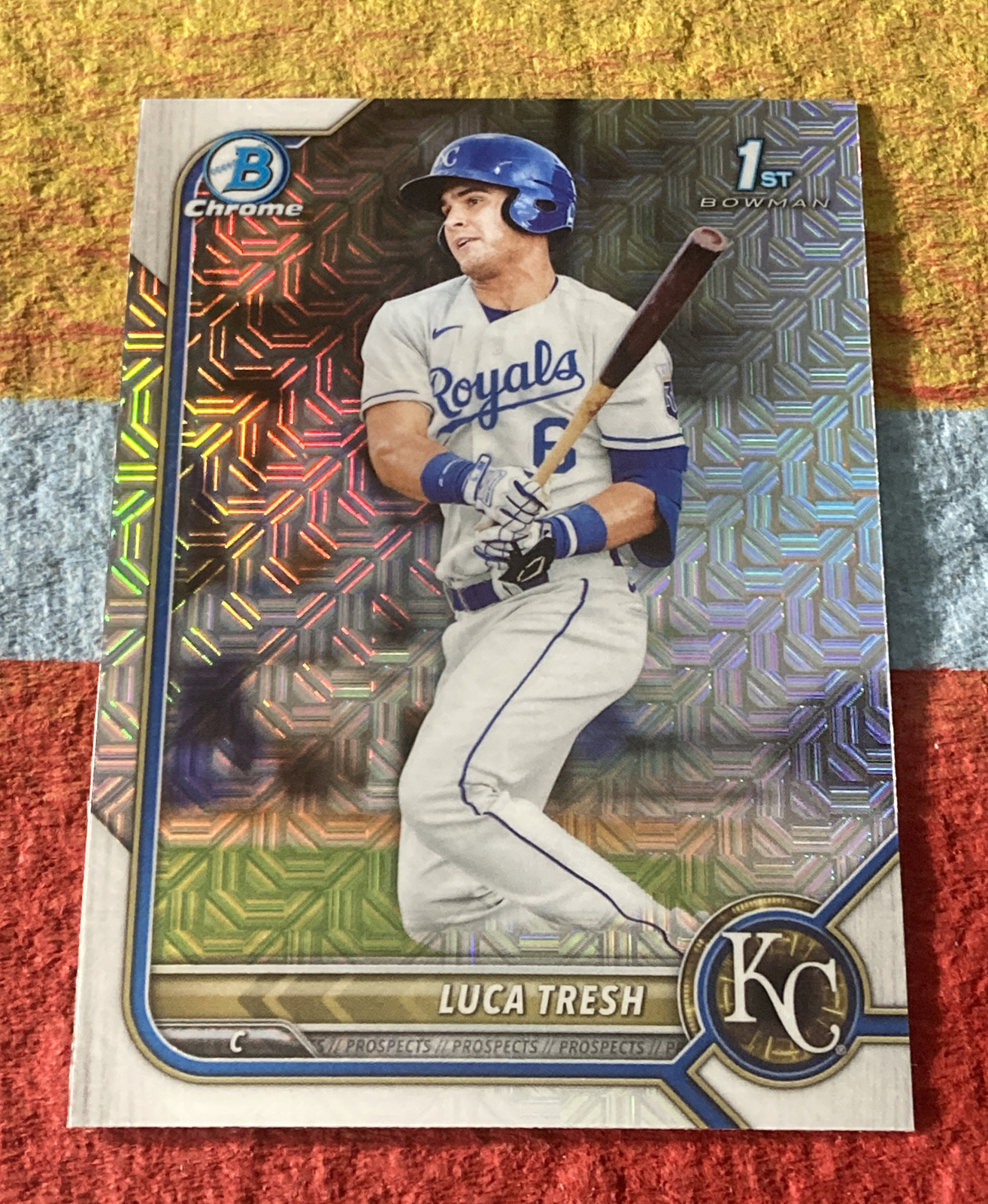 2022 1st Bowman Chrome Mega Box Mojo Refractor BCP136 Luca Tresh Royals ...