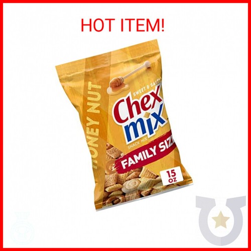 Chex Mix Snack Party Mix, Honey Nut, Family Size Sweet Salty Pub Mix ...