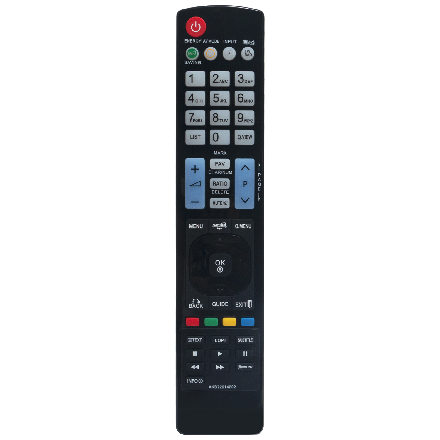 AKB72914222 Remote Control Replaced for LG TV 32LE5510 42LD560 52LD560 ...