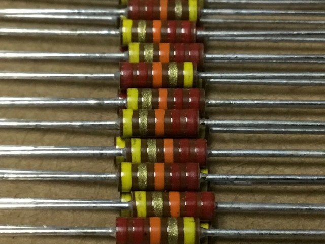 5 Allen Bradley Carbon Comp Resistors 22k Ohms 1/4w RCR07G223JS for ...