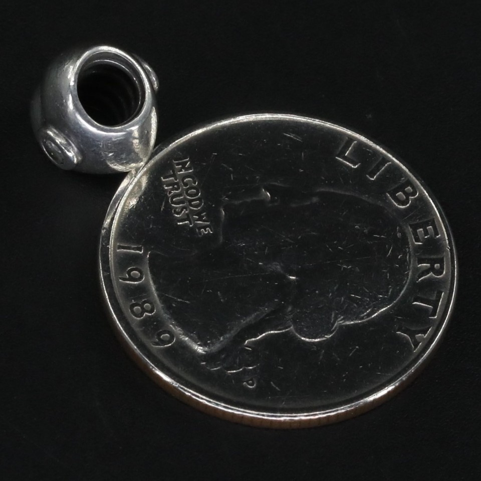 Sterling Silver - Retired PANDORA ALE White CZ Heart Bracelet Charm ...