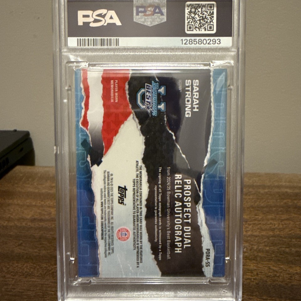 2024 Bowman U Best Sarah Strong RPA Gold Patch /50 PSA 7 Auto 10 | eBay UK