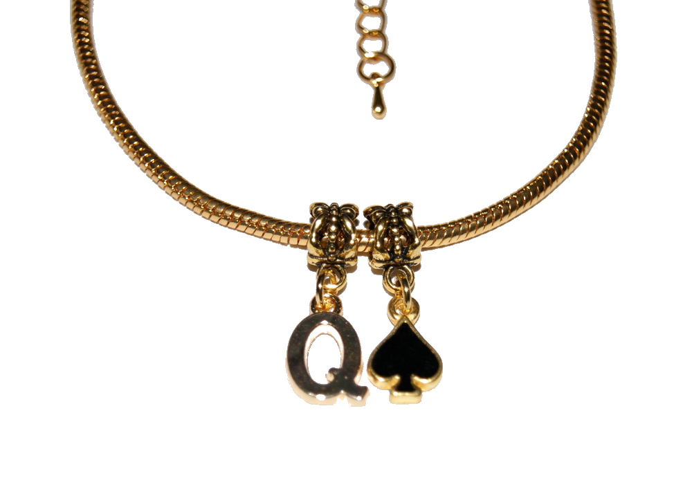 Hotwife Queen Of Spades Gold Euro Anklet Cuckold BBC Ankle Chain QOS ...