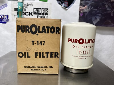 Vintage NOS PUROLATOR T147 OIL FILTER (WIX 51106) Man cave Display Or ...