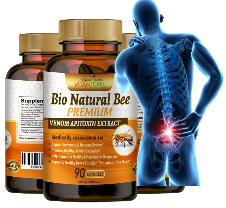 Natural Bee BIOBEE anti inflamatory Arthritis healthy abeemed Venom 90 ...