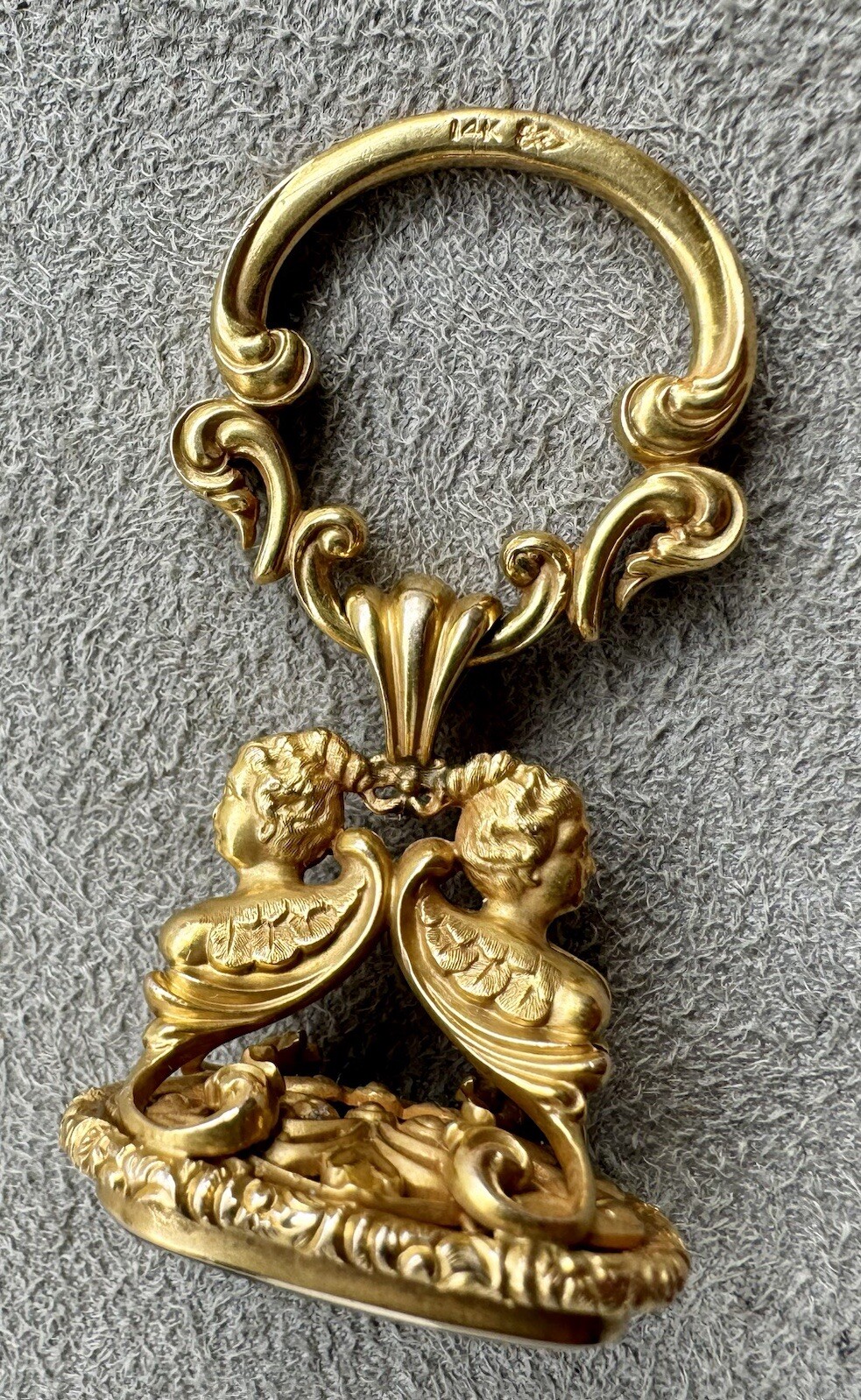 Carter Gough & Co Art Nouveau 14k Gold Nephrite Jade Fob | eBay