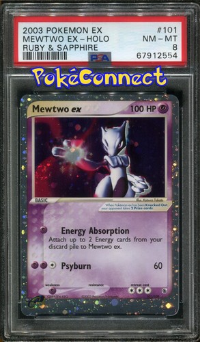 PSA 8 Pokemon Mewtwo ex Ruby & Sapphire 101/109 Holo Card | eBay