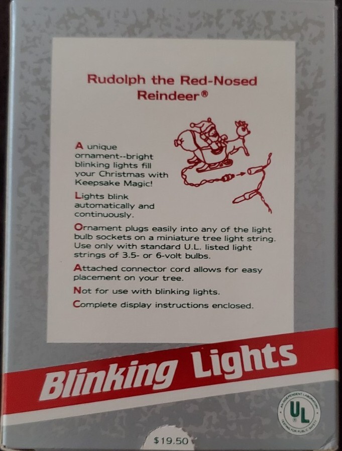 🐦🌟 💖Hallmark Keepsake Rudolph the Red-Nosed Reindeer Blinking ...