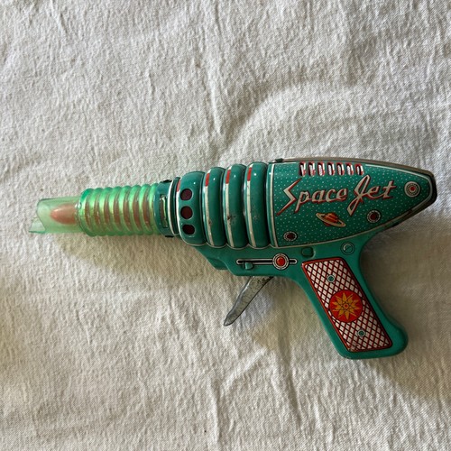 Vintage 1950s KO Japan Super Space Jet Futuristic Tin Litho Toy Ray Gun ...