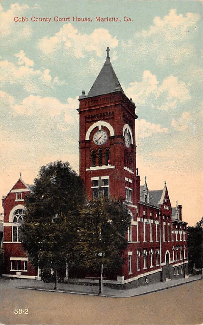 GA~GEORGIA~MARIETTA~COBB COUNTY COURT HOUSE~EARLY | eBay