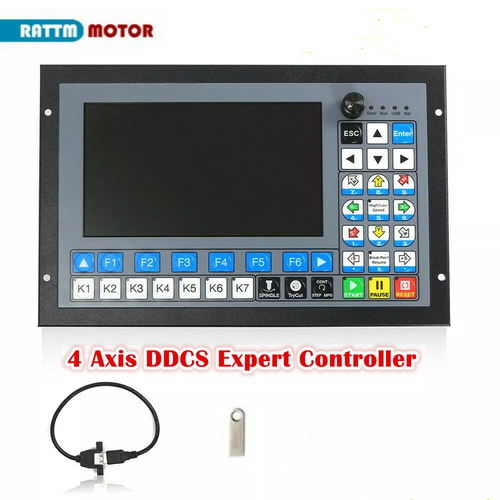 4 Axis DDCS-Expert CNC Motor Controller Offline Standalone PLC for CNC ...