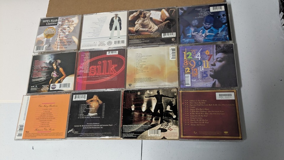 12x CD LOT - R&B USHER R KELLY LUTHER VANDROSS MARY J THE ISLEY ...
