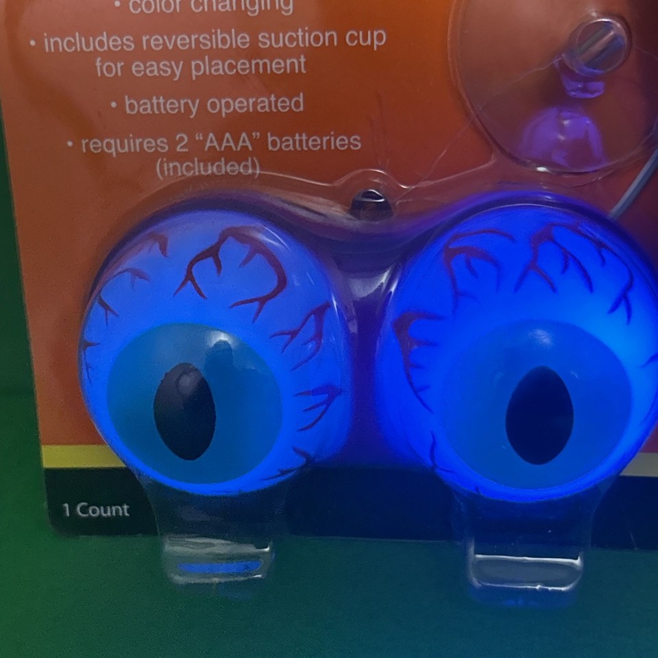 LED EYEBALLS Light-Up Glasses Halloween Party Props Horror Cosplay Toy ...