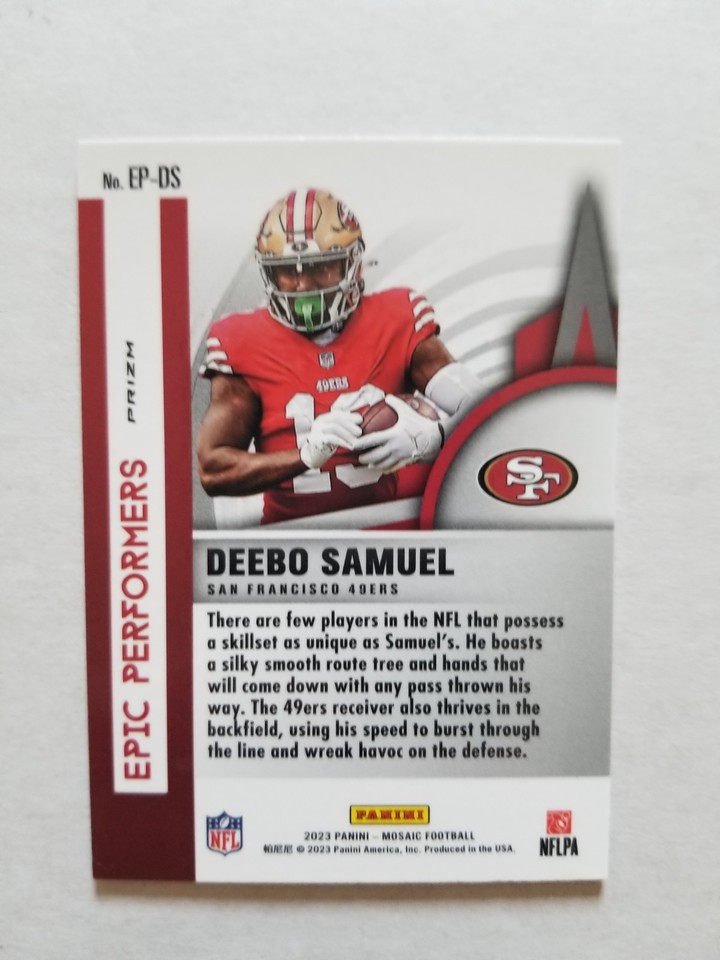 2023 Panini Mosaic #Ep-DS Deebo Samuel Silver Mosaic Prizm 49ers | eBay