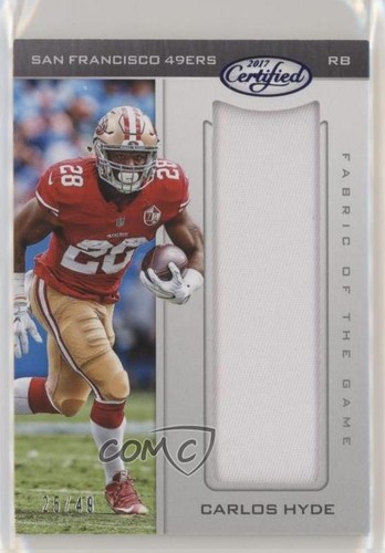 2017 Certified Fabric of the Game Prime /49 Carlos Hyde #FG-CH | eBay