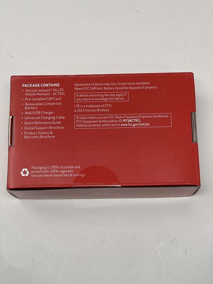 Netgear Verizon AC791L WiFi Jetpack 4G LTE Hotspot Mobile Modem New ...