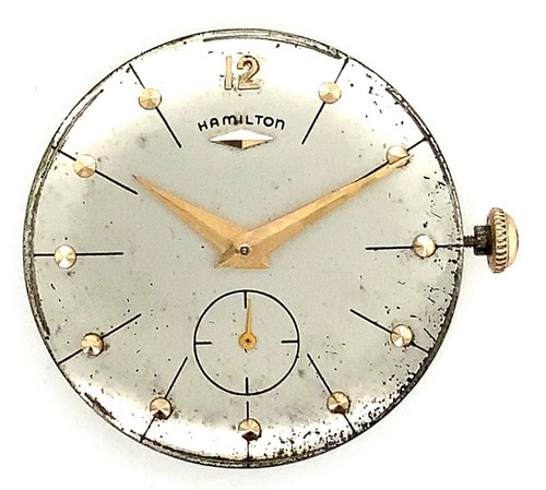 Vintage Hamilton Watch Movement & Dial Caliber 770 Manual Wind 22J Runs ...