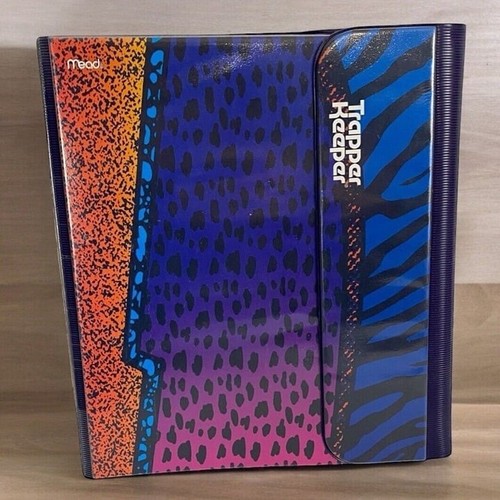Mead Trapper Keeper Retro Vintage 80's Vibe Collection Animal Print ...