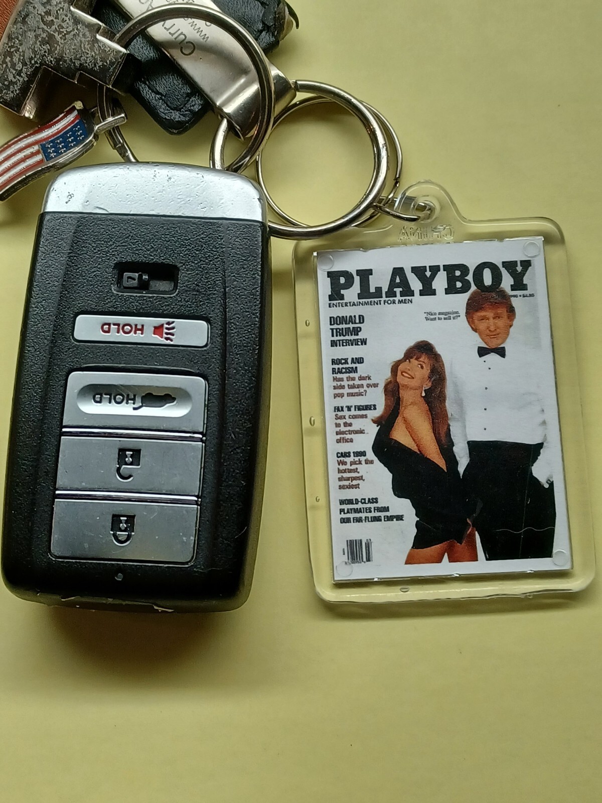 Make America Great Again Donald Trump MAGA PLAYBOY MAG. Tag Keychain 🇺🇸 ...