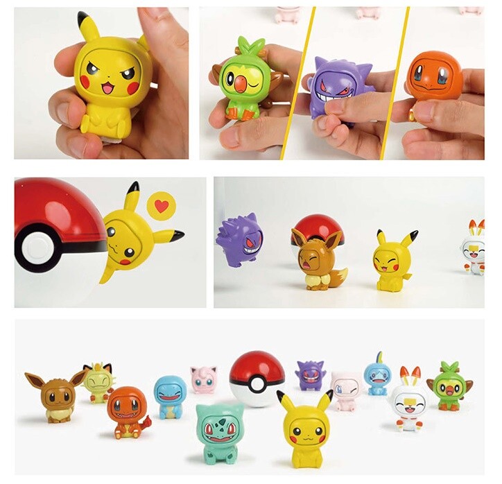 Pokemon Face capsule figures 12 Set | eBay